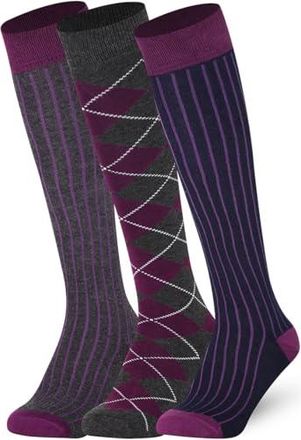 MySocks 3 paires de chaussettes hautes au genou design 012
