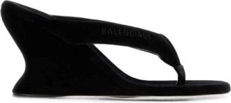 Balenciaga Paris Thong Sandal - Black
