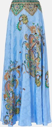 Etro Maxirock aus Crêpe de Chine aus Seide