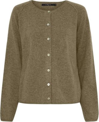 BTF-CPH Btfcph - Cardigan en cachemire Eva - Femme - Pulls - Vert - Taille: 36 FR