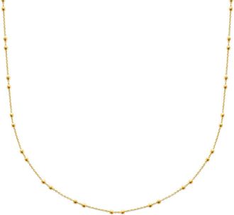 Brillaxis Collier petites boules dor&eacute;es plaqu&eacute; or