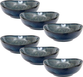 Tokyo Design Studio Cobalt Blue, 6 Schalen Set, 6-TLG., Ø 11 cm, Porzellan aus Japan