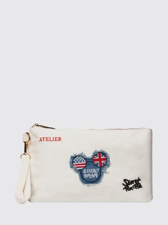 Secret Pon Pon Clutch Damen Farbe Ecru
