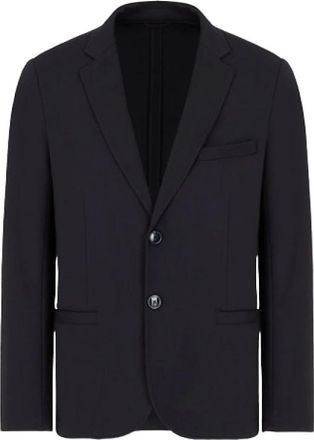 A|X Armani Exchange Homme, Vestes, Bleu, Taille: M Blazer Crois&eacute;