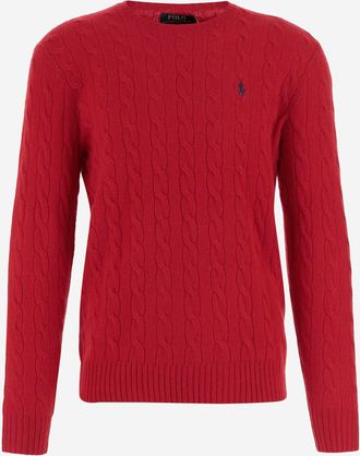 Polo Ralph Lauren Pull en maille torsadée en laine et cachemire Polo Ralph Lauren