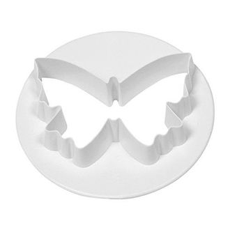 PME BU489 Ausstecher, Schmetterlingsmotiv, klein, Kunststoff, Weiß, 4.5 x 1.5 x 4.5 cm