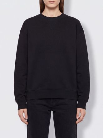 Jil Sander Rundhals-Sweatshirt aus Baumwolle mit &uuml;berschnittenen Schultern und elastischem Saum
