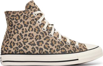 Converse Sneakers aus Stoff Converse Chuck Taylor All Star Leopard Jacquard A19181C Beige
