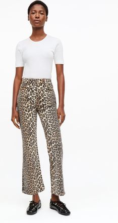 Ganni Betzy Cropped Jeans - Brown