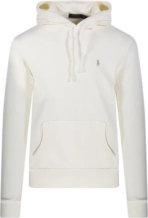 Ralph Lauren Homme, Sweatshirts et sweats &agrave; capuche, Blanc, Taille: M SweaT-shirt en molleton boucl&eacute;