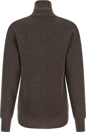Christophe Lemaire Wool Funnel-Neck Cardigan - Brown