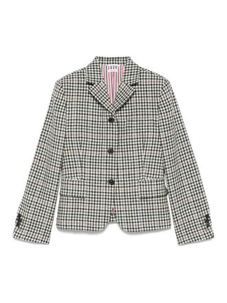Thom Browne Manteau Au Genou - Blanc