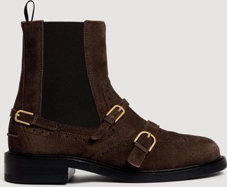 Sandro Chelsea-Boots mit Schnallen