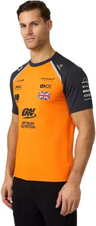 Castore McLaren Herren Lando Norris Team T-Shirt F1 2025, Autumn Glory / Phantom, 3X-Gro&szlig;