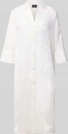 s.Oliver Black Label Regular Fit Langarmbluse mit floral-Stitching