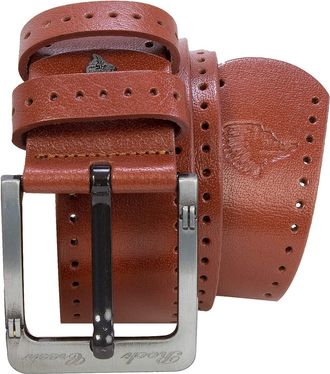 Rock Creek Herren Leder G&uuml;rtel Jeansg&uuml;rtel Herreng&uuml;rtel Lederg&uuml;rtel Echt Leder Rindsleder G&uuml;rtel Metall Dornschlie&szlig;e G-006 Hellbraun 105