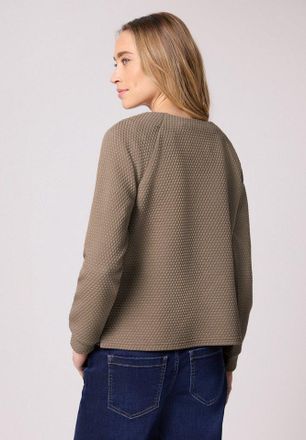 Street One Langarmshirt mit U-Boot-Ausschnitt