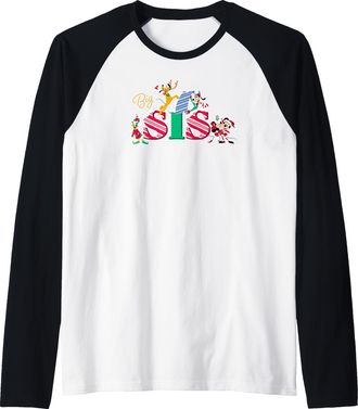 Disney Big Sis Candy Cane Holiday Christmas Family Trip Gift Raglan