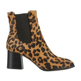 Cosmoparis Femme, Chaussures, Brun, Taille: 38 EU Bottine Chelsea Leopard Pony