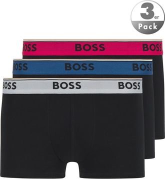 HUGO BOSS Herren Trunks schwarz Baumwolle & Mix unifarben