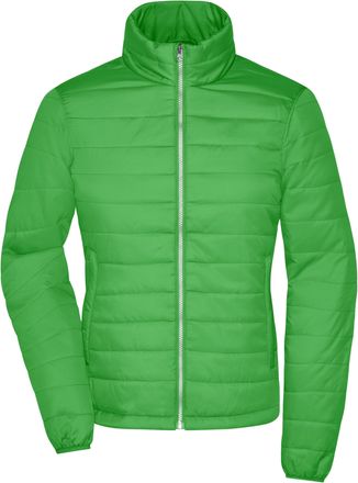 James & Nicholson Damen Steppjacke - Wattierte Jacke mit tailliertem Schnitt | Farbe: green | Gr&ouml;sse: XL