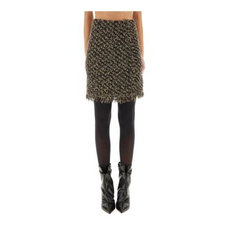 Fabiana Filippi Textured Fringe Mini Skirt - - Skirts - Damen - Braun - S