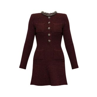 Self Portrait Burgu Kleid - - Dresses - Damen - Rot - S