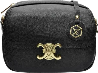 Luisa Vannini Schwarz Rindsledertasche