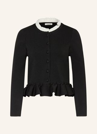Sandro Sandro Strickjacke Mit Abnehmbarem Kragen schwarz