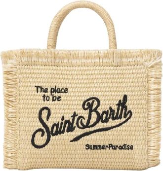 Saint Barth Femme, Sacs, Beige, Taille: ONE Size Mini Sac &agrave; Main Vanity en Paille