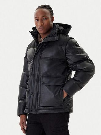 HUGO BOSS Lederjacke Jolam 50522219 Schwarz Relaxed Fit