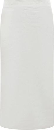 Sportmax Femme, Jupes, Blanc, Taille: 40 FR Long Skirt