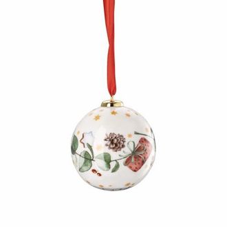 Hutschenreuther Weihnachten Sammelserie Weihnachtslieder 2025 Alle Jahre Wieder Porzellankugel klein Ø 6 cm