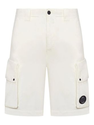 C.P. Company short en coton à poches cargo - Blanc