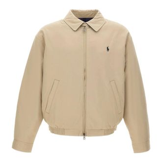Polo Ralph Lauren Blouson coupe-vent tiss&eacute; - Homme - Vestes - Beige - Taille: S