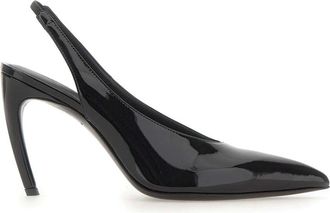 The Attico Femme, Chaussures, Noir, Taille: 39 EU Viper Slingback Escarpins