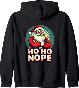 Mapanoli Design Ho Ho Nein, mürrischer Weihnachtsmann Kapuzenjacke