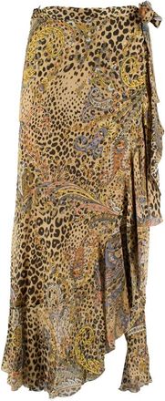 Etro Femme, Jupes, Multicolore, Taille: 38 FR Longue Jupe Portefeuille