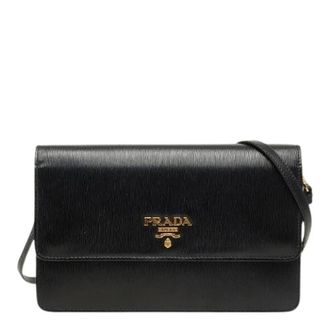 Prada Pre-owned Vitello Move Shoulder Bag - Femme - Pre-owned - Noir - Taille: ONE Size