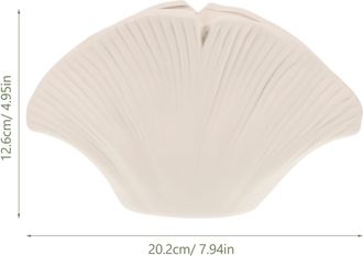 Valiclud Schlafzimmer Keramikvase Muschelform Kleine Dekorative Blumenvase f&uuml;r Wohnzimmer Tischdekoration Moderne Vase f&uuml;r Trockenblumen und Regalgestaltung