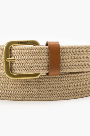 Levi's Ceinture Stretch Tiss&eacute;e - Homme - Kaki / Light Khaki - 100