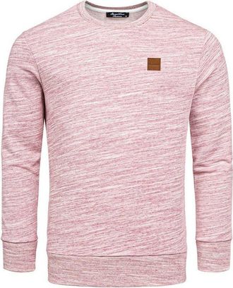 Amaci & Sons Sweatshirt DURHAM Sweatshirt mit Rundhalsausschnitt Herren Basic College Sweatjacke Pullover Hoodie