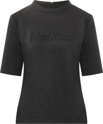 Max Mara Femme, Tops, Noir, Taille: 36 FR T-shirt &agrave; col rond