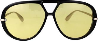 Bottega Veneta unisex, Accessoires, Jaune, Taille: 63 MM Lunettes de soleil &eacute;l&eacute;gantes Bv1274S