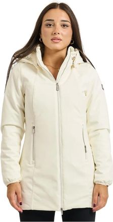 Yes-Zee YES Zee, Femme, Vestes, Beige, Taille: 38 FR Veste Matelass&eacute;e &agrave; Capuche