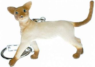 Miniblings animal chat siamois lot - bijoux à la mode main I I Pendentif trousseau de clés Porte-clef
