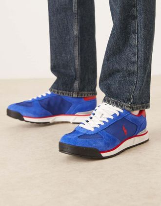 Polo Ralph Lauren Varick - Baskets en daim et nylon - Bleu roi