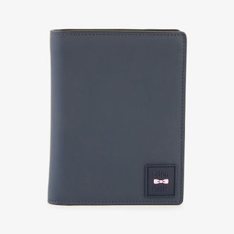 Eden Park Portefeuille Passeport Gomme Bleu Fonc&eacute; Old Ref He