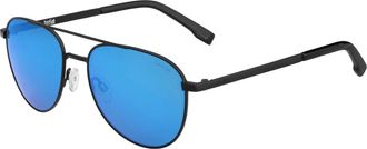 Bolle Boll&eacute; Evel Schwarze Matte Aviator-Sonnenbrille