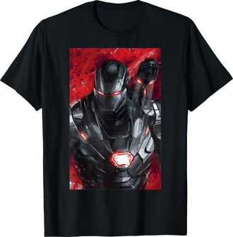 MARVEL Avengers Endgame War Machine Painting Graphic T-Shirt T-Shirt
